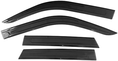 Amazon.com: IKON MOTORSPORTS Tape On Window Visors Compatible with 2021 ...