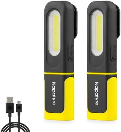 Napatyre Rechargeable LED Torch, Inspection Lamp, 800LM Bright ...