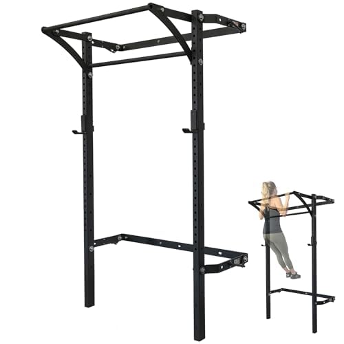 Prx Performance Murphy Foldable Squat Rack With Space Saving Pull ...