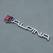 3D Metal Alpina Logo Sticker for CAR | Chrome Colour : Amazon.in: Car ...