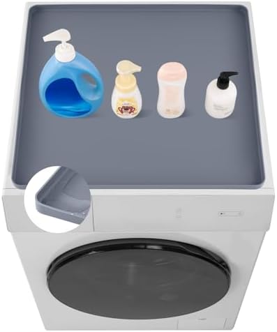 Amazon.com: 2PCS Washer and Dryer Top Protector Mat, Silicone Rubber ...