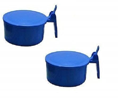 Buy Charu 2023 Spitting Mug Sputum Pot with Lid (Blue & White) (Pack of ...