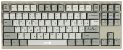 Amazon.com: Grey Beige Keycaps Set, Cherry Profile PBT Key Cap, Dye ...