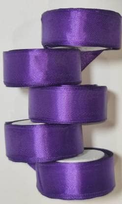 SQS Pack of 5 Satin Ribbon 1 Inch Decoration, Gift Wrapping, Multi ...