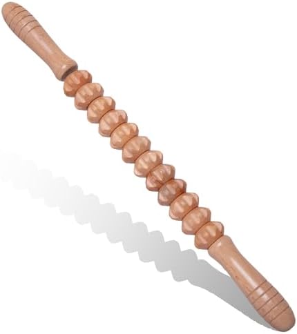 Amazon.com: Wooden Muscle Massage Roller Stick for Athletes, Relief ...