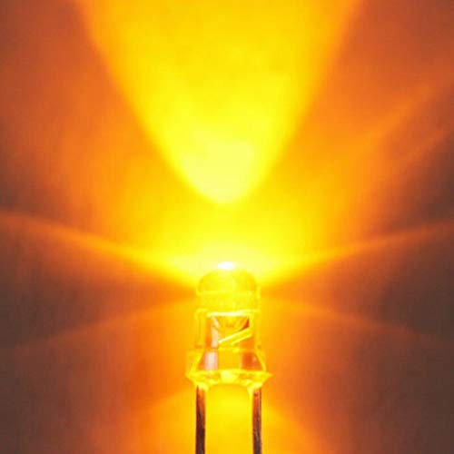 MAO YEYE 1000pcs/lot Transparent 3mm Bright LED Yellow Light-Emitting ...