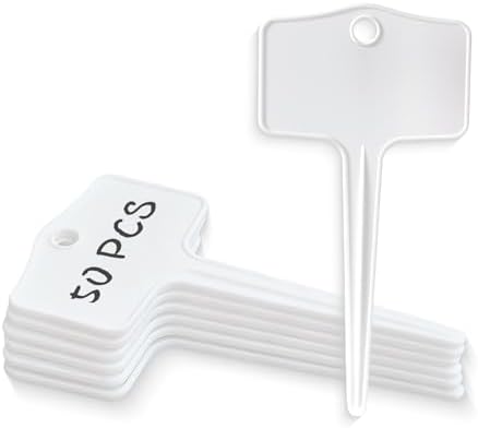 Amazon.com: 50pcs Plastic Plant T-Type Labels Garden Stake Markers ...