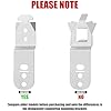Amazon.com: 2pcs Dishwasher Mounting Bracket, 00619985 Stainless Steel ...