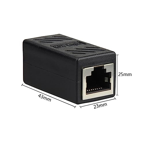 CY Adapter CAT6 RJ45 Female to Female Lan Connector Ethernet Network ...