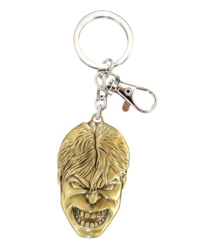 WOW Keychains Metal Hulk Face Keychain, Gold (Pack of 1) : Amazon.in ...
