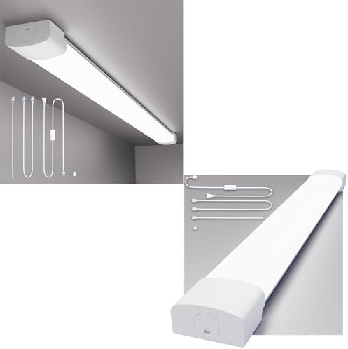 Modlicht Plug in Ceiling Light 4FT 1.4FT Linkable, Bright LED Shop ...