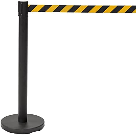 Retractable Barrier Tape, Queuing Pull Out Safety Belt, Black Base ...