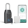 Amazon.com: KENRONE Smart Outdoor Key Lock Box, Fingerprint/Tuya APP ...