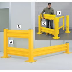 WILDECK Wilgard Two-Rib Protective Railing System - Standard Post ...