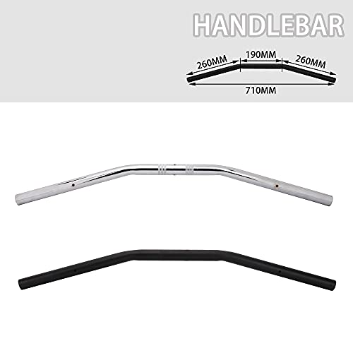 Snapklik.com : Motorcycle Drag Bars Handlebars 22mm 7/8 Universal For ...