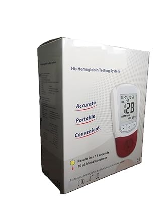 Amazon.com: Hemoglobin Meter with 60 Test Strips, Blood Testing Device ...