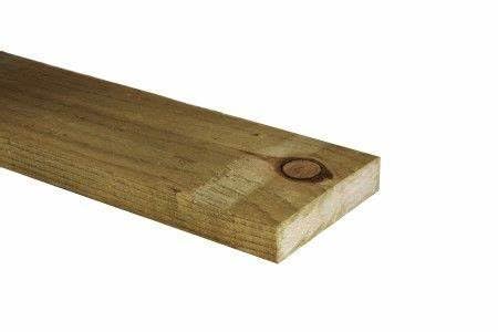 Pressure Treated Softwood Timber 8" x 1" (200mm x 22mm) - 1.2 Metres ...