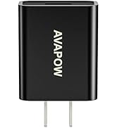 Amazon.com: AVAPOW USB C Wall Charger Fast Charging, 3A/5V 18W USB-C ...