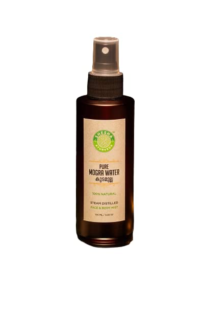 Shesha Ayurveda Pure Mogra Water Natural, Steam Distilled 100ml (glass ...