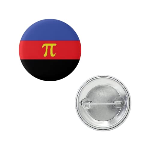 Amazon.com: Polyamorous Pride Flag Pin 1.5” Round Circle Shape Metal ...