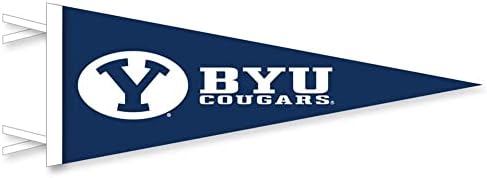 Amazon.com : College Flags & Banners Co. BYU Pennant Full Size Felt ...
