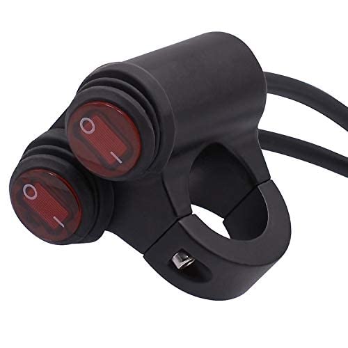 AllExtreme EXNPE30 Motorcycle Handlebar Dual Button 7/8 inch Switch ...