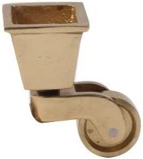 Square Cup Caster Brass - Light Duty Casters - Amazon.com