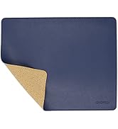 Amazon.com: KINOPREV Leather Mouse Pad - Wood Mouse Pads with Stitched ...
