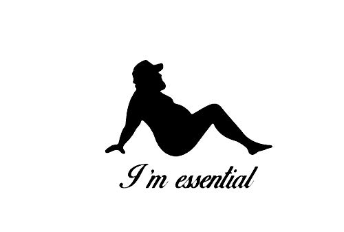 Mudflap Guy I'm Essential Funny Decal Vinyl Sticker|Cars Trucks Vans ...