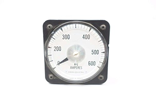 GENERAL ELECTRIC GE AB-40S 308-17 AC AMMETER 0-600 A-C AMPERES METER ...