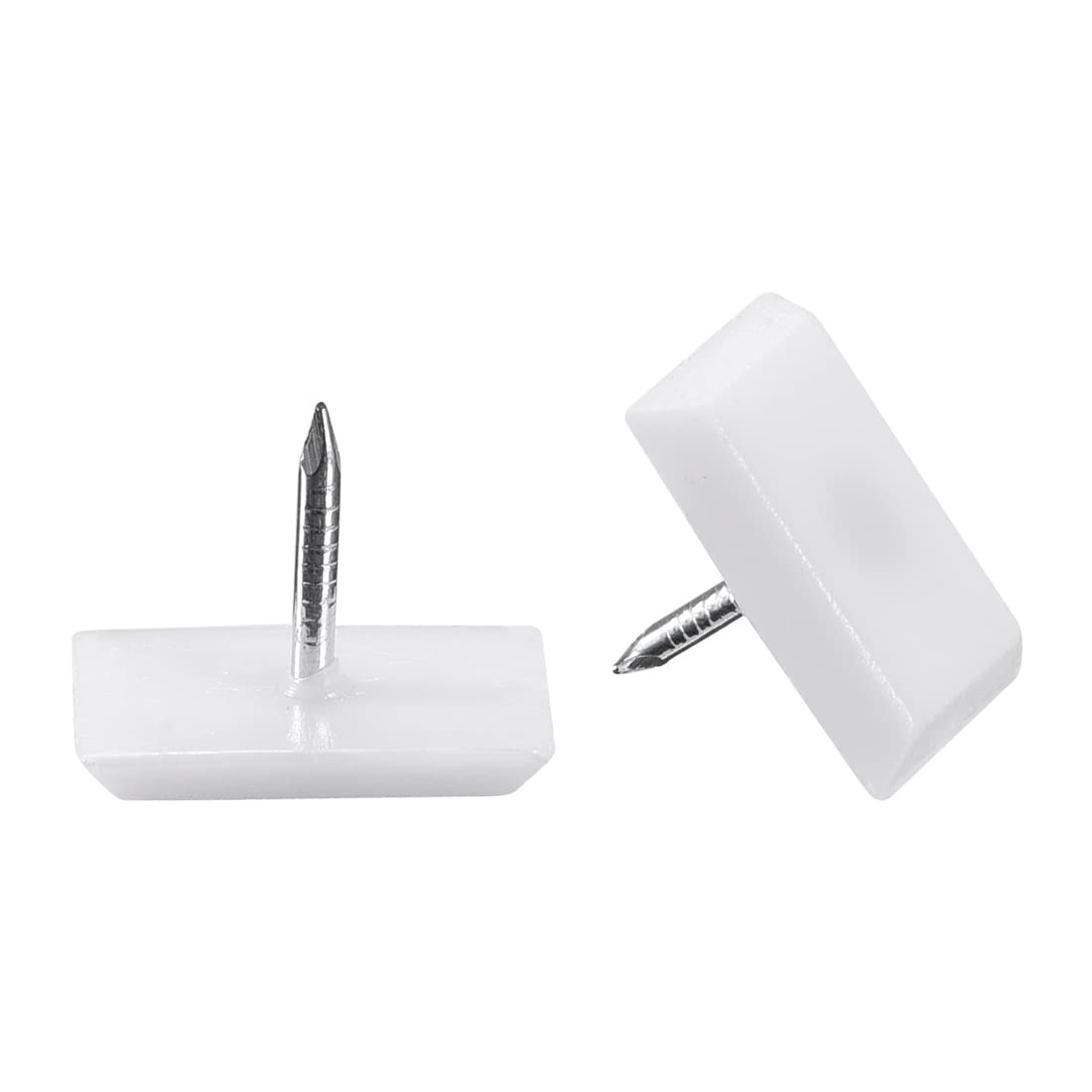 uxcell Furniture Feet Nail Plastic Glide Nails Square Chair Table Leg ...