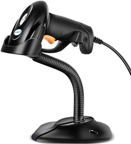 Amazon.com : EVAWGIB Barcode Scanner with Stand, USB Wired Inventory 2D ...