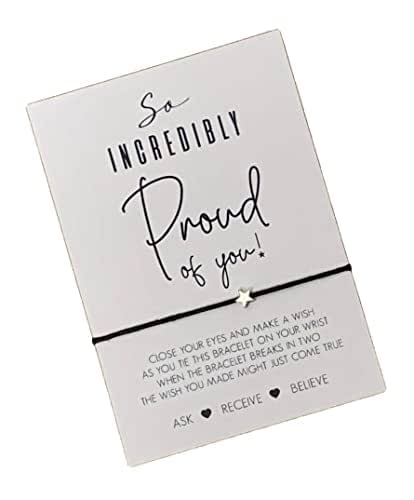 Amazon.com: Proud of you gift | Proud wish bracelet | Gift to say so ...