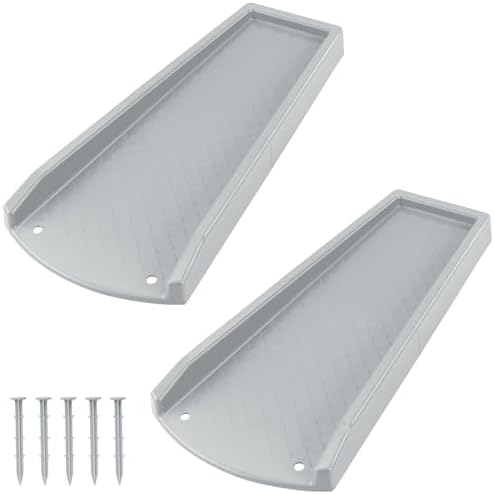 Amazon.com : Sekcen 2 Pack Rubber Downspout Splash Block Rain Gutter ...