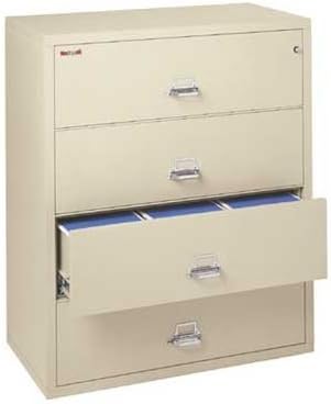 Amazon.com : 4-Drawer File Finish: Parchment, Lock: Key Lock : Lateral ...