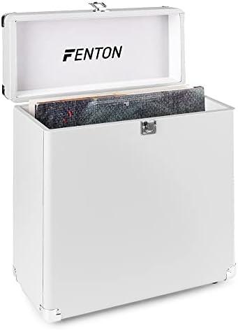 GPO Portable 12 Inch Vinyl Carry Case, Music Storage Box Holding up ...