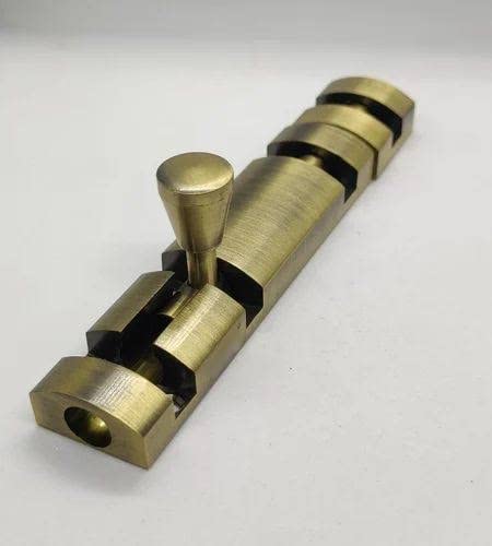 "BRASK" Brass Tower Bolt Xylo Heavy - Antique Brass Finish with Screws ...