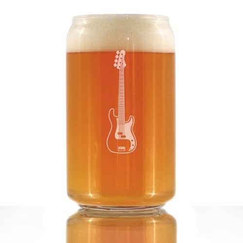 Amazon.com: Electric Bass Beer Can Pint Glass - Music Gifts for Bass ...