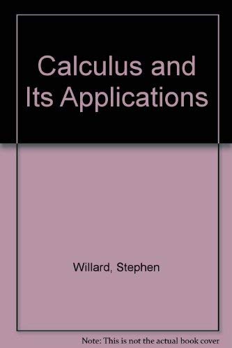 Buy Calculus and its applications Book Online at Low Prices in India ...