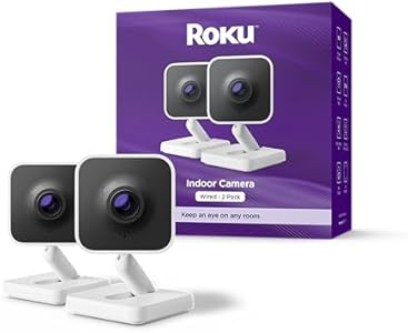 Amazon.com : Roku Indoor Camera - Home Security - 2-Pack - Wired ...