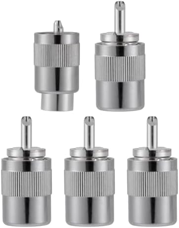 Amazon.com: 10 Pack UHF PL259 Solder Connector Plug with Reducer for RG8x, RG8, RG59, LMR-400 ...
