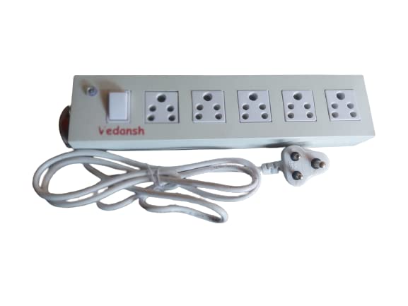 Buy Jiya Manufacturers 5 + 1 Heavy Duty Power Extension Board with ...