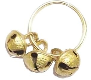 Buy (1.6 cm Big Size) Brass Clapping 3 Ghungroo Kadi Finger Ring ...