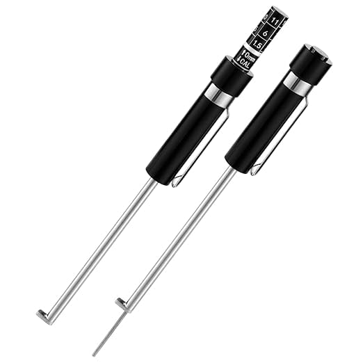 Amazon.com: 2pcs Brake Pad Measure Tool, 6.1x0.5in Brake Pad Thickness ...