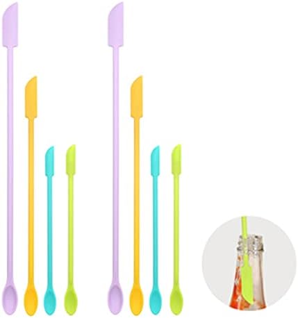 8 Pcs Mini Spatulas Makeup Scraper, Silicone Mini Spatula for Cosmetics ...
