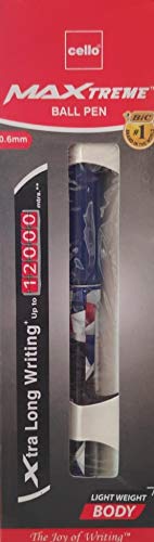 Bic Cello Maxtreme Ball Pen Blue (0.6 mm) - Pack of 10 Pens : Amazon.in ...