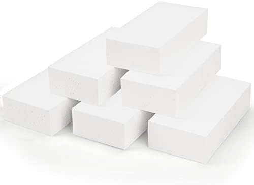 KEILEOHO 24 Pack 10x10x5cm Square Foam Blocks, 4x4x2 Inch White ...