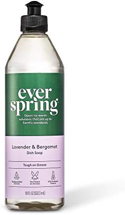 Amazon.com: Lavender & Bergamot Liquid Dish Soap - 18 fl oz ...