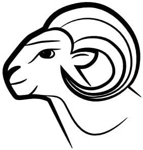 Amazon.com: Detailed Goat Head - Pack of 4 - StickerVinyl Waterproof ...