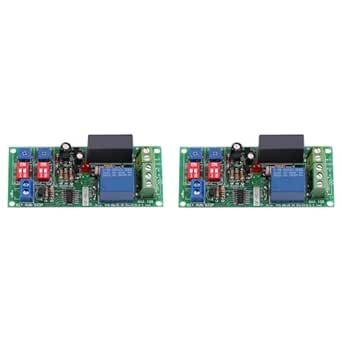 2pcs AC100V Timer Relay Module Adjustable Infinite Cycle Timer Delay On ...